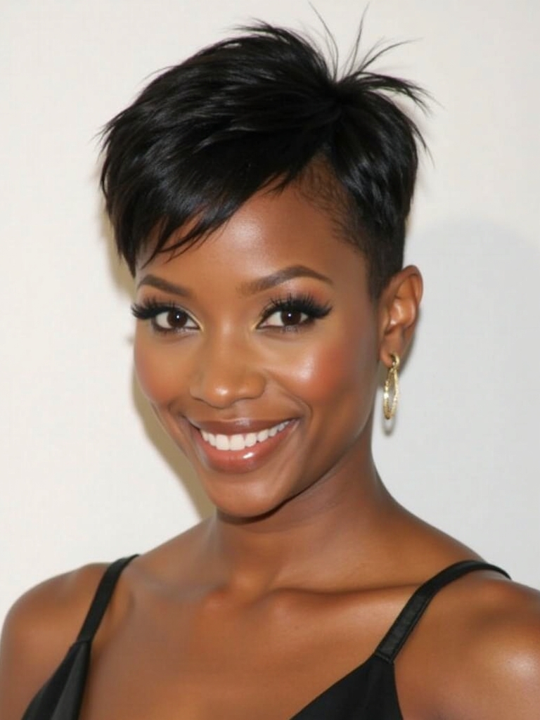 Short Pixie Haircuts Black Women Over Best Styles - lumixiq